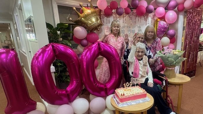 Windsor care home resident turns 100 years old in style | Care UK