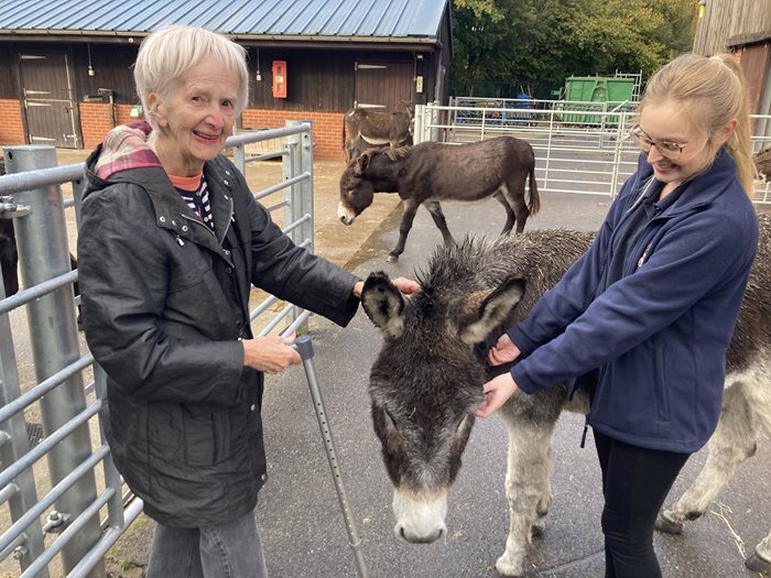 Cheadle resident surprised at local donkey sanctuary | Care UK