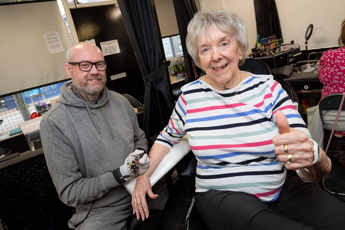 Tats a new one! Care home resident gets first tattoo at 77 | Care UK