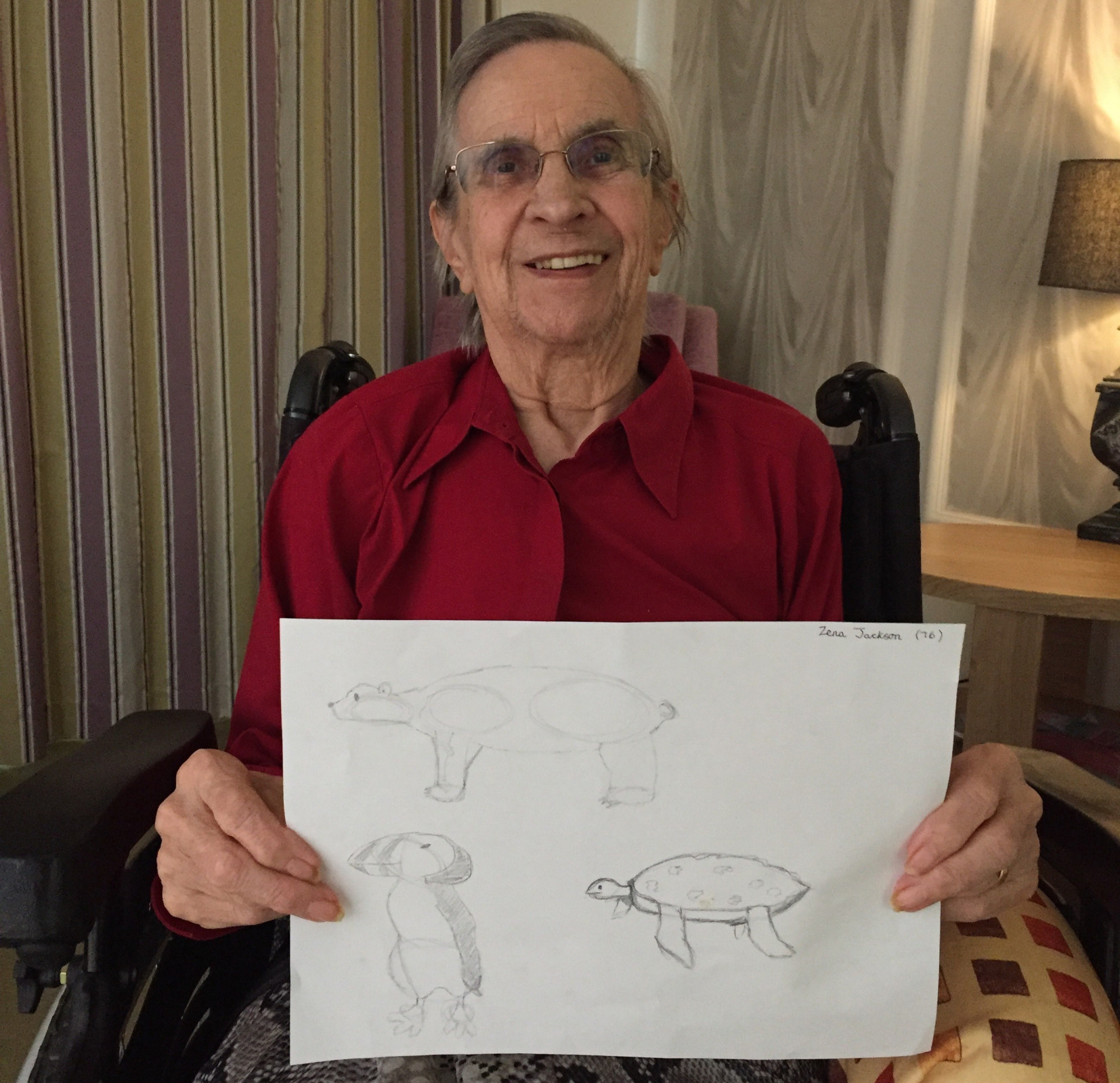 Well known illustrator delivers his first drawing class for care home ...